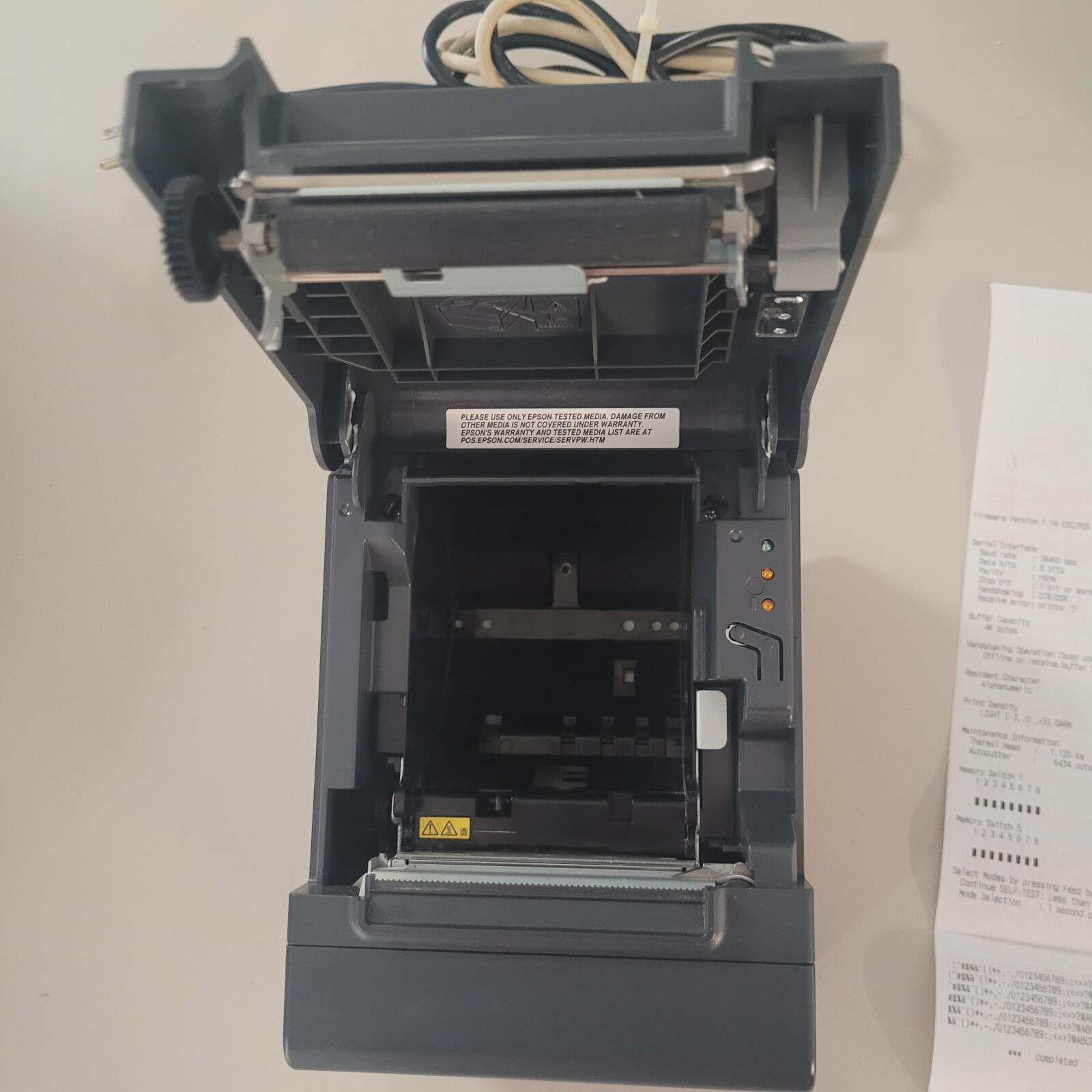 Epson TM-T20 POS Thermal Receipt Printer M249A Serial Interface w ...