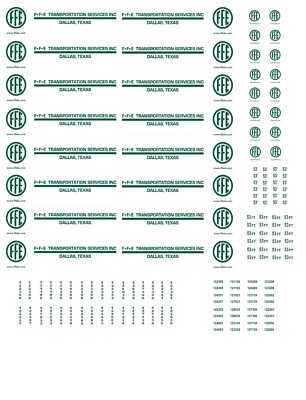 HO Scale Truck / Trailer Decals. " Frozen Food Express " | eBay