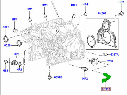 LAND ROVER CRANKSHAFT POSITION SENSOR LR4 RANGE ROVER DISCOVERY SPORT ...
