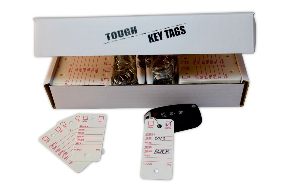Car Dealer Key Tags, Tough Poly Rigidene Style, 500 Survivor WHITE key ...