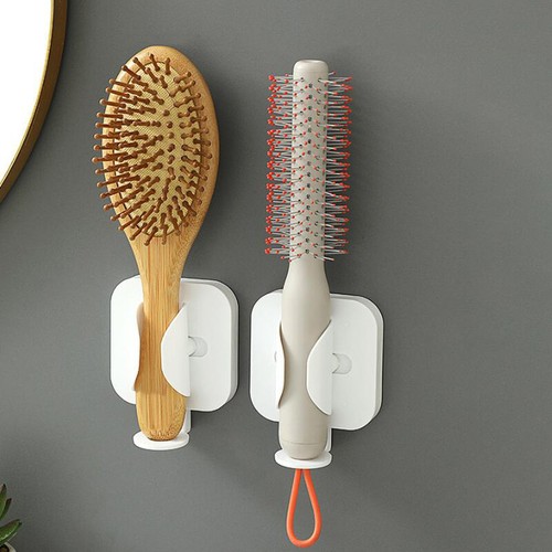 1Pcs Hair Comb Brush Storage Rack Punch-free Wall Mounted Organizer ...