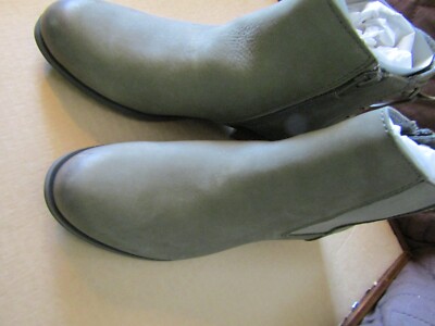 Array Womens Logan Suede Chelsea Booties Ankle Boots Shoes OIive Green ...