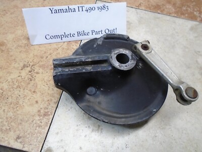 Yamaha IT490 IT 490 83 84 Magnesium Rear Brake Plate acc 26A-25321-10 ...