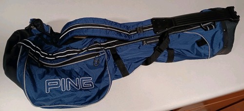 Vintage Ping Moon-Lite 3-Way Sunday Range Carry Golf Bag Navy Blue ...