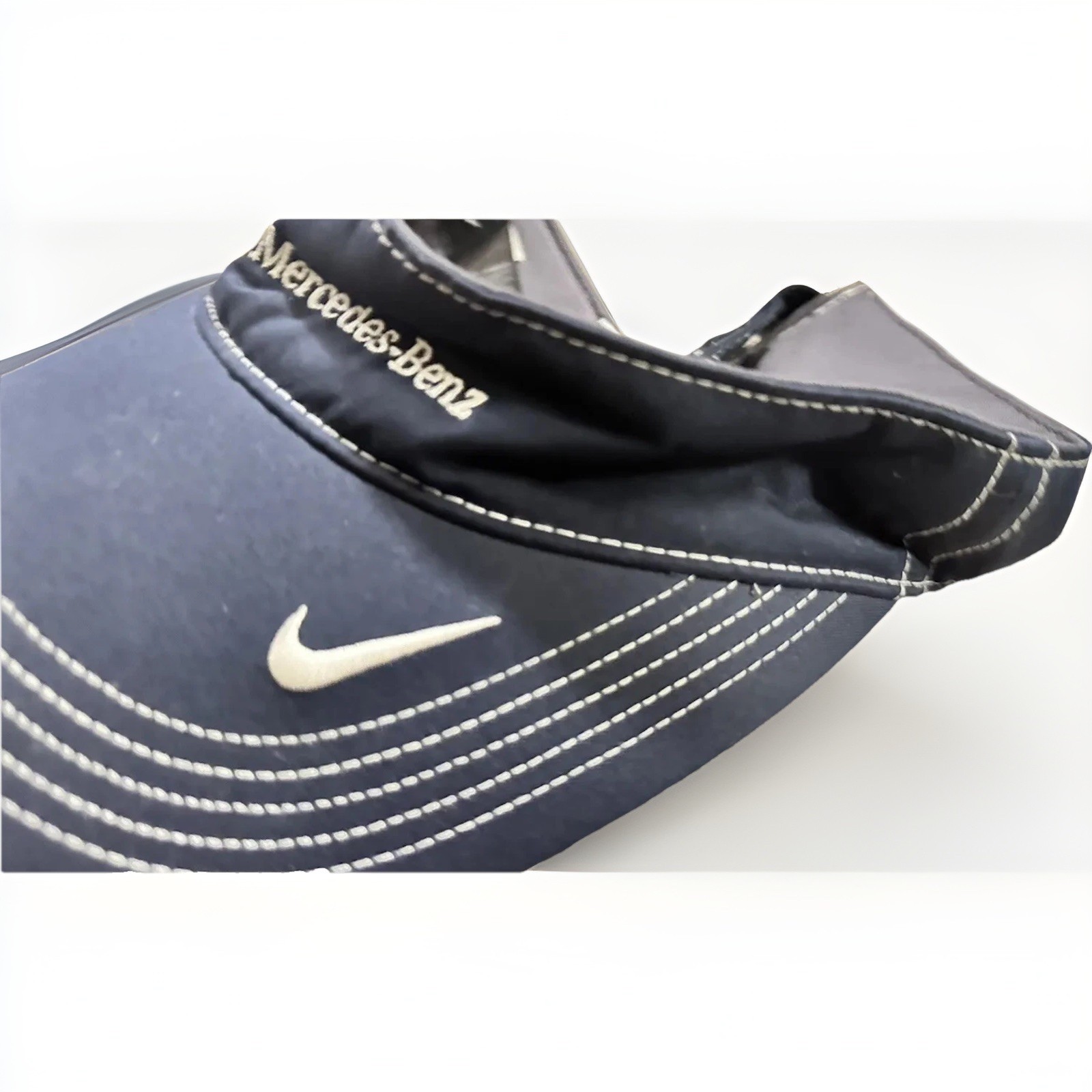 Mercedes Benz Nike Dri Fit Aerobill Visor Navy Blue W… - Gem
