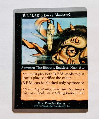 MTG B.F.M. 1 (Big Furry Monster) Unglued Regular Rare for sale online ...