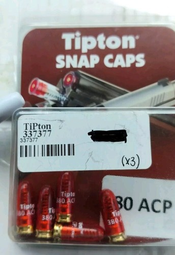 New. Tipton Snap Cap Pistol 380 ACP 5 Pack 337377 | eBay