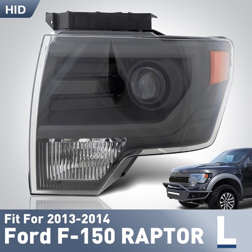 For 2013-2014 Ford F-150 SVT Raptor HID Headlight Gray Trim w/o Bulb ...