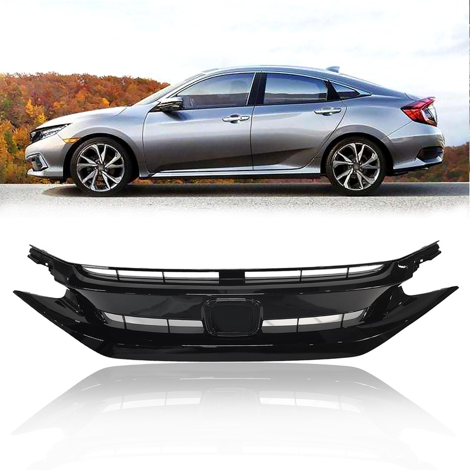 Front Bumper Upper Mesh Grille For 2019-2021 Honda Civic HO1200242 ...