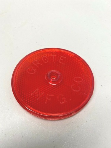 Grote 4015 Red 3.25" Sealed Circular Light Lamp Reflector Lens SAE-A-75 ...