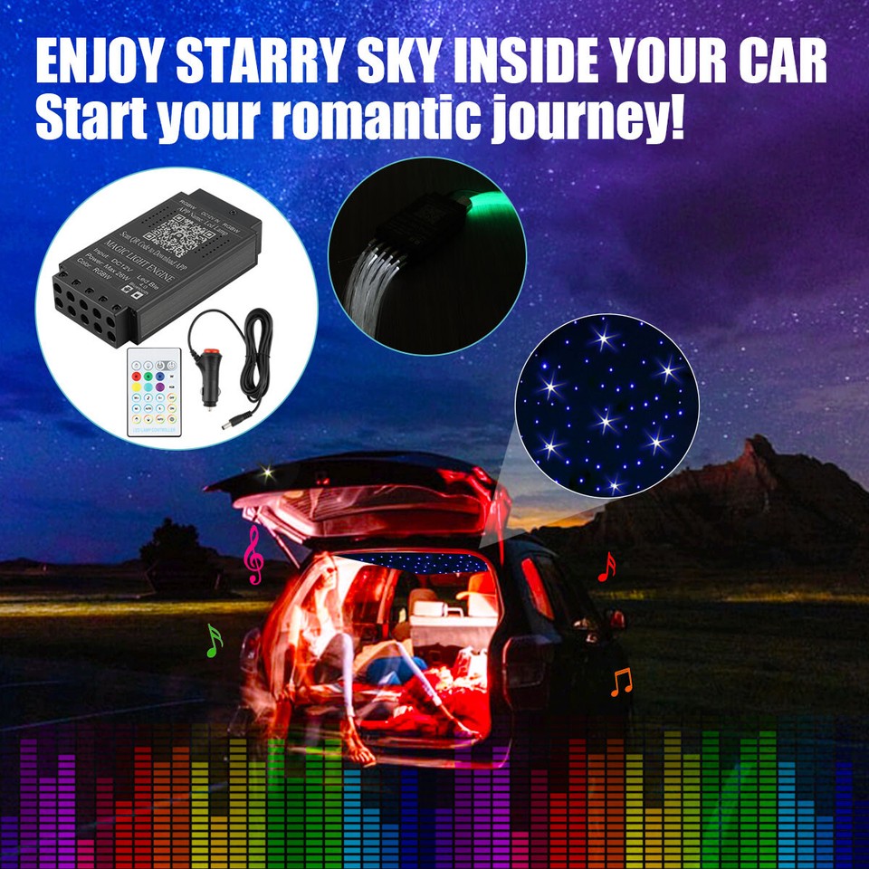 Car Home Headliner Twinkle Meteor Star Light Kit Roof Ceiling Fiber ...