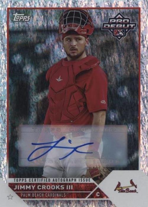 2023 Topps Pro Debut - Jimmy Crooks III #PD-177 Sparkle Foil Autographs ...