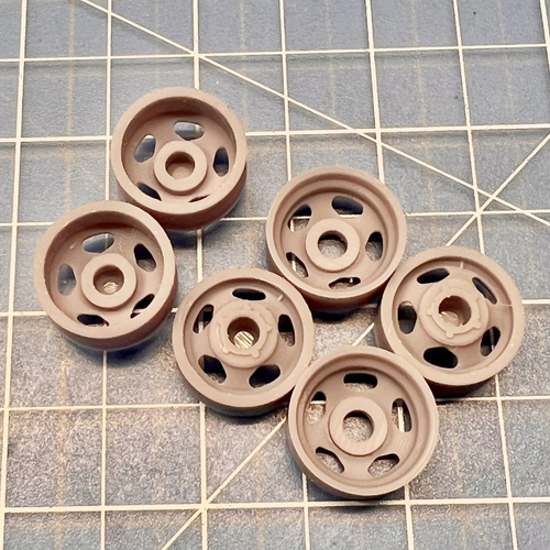 5 Hole Dually Budd Style Custom Wheels & Tires Set 1/24 1/25 | eBay