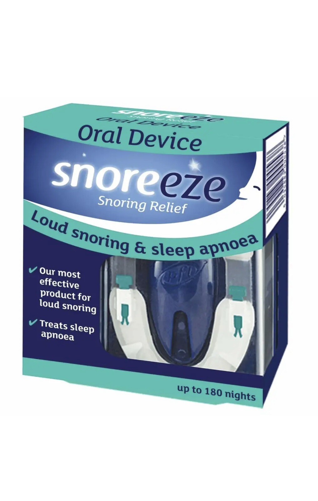 Snoreeze Snoring Relief Oral Device 180 Nights - BRAND NEW BOX DAMAGED ...