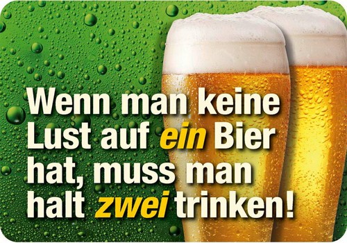 Kulthänger Zwei Bier, 16,5 x 11,5 x 0,6 cm, Motiv 3D geprägt | eBay.de