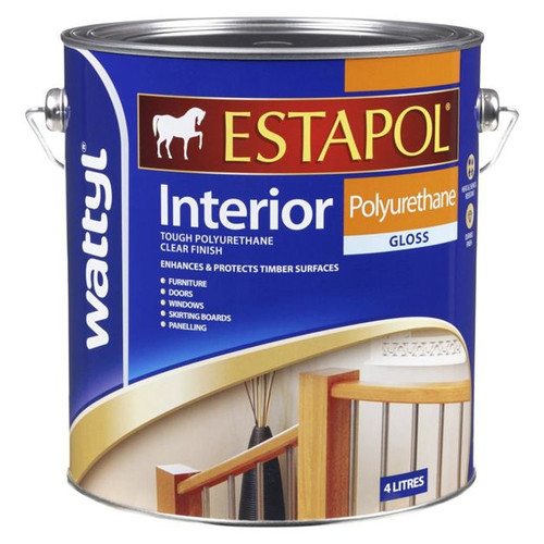 Wattyl Estapol Interior Clear Finish Polyurethane GLOSS, 250ml, 500ml ...