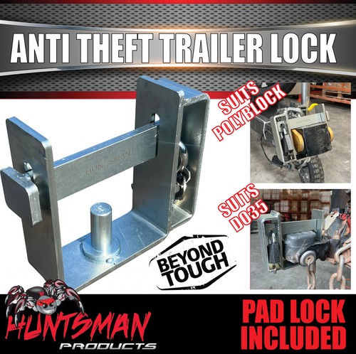 DO35 Hitchmaster & Poly Block Coupling Anti Theft Trailer Lock With ...