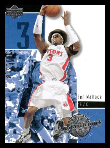 2002-03 Upper Deck Inspirations #21 Ben Wallace NBA Basketball Detroit ...