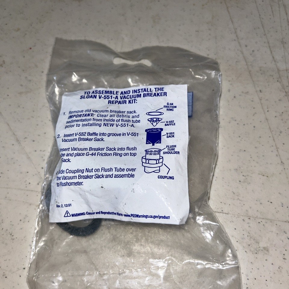 SLOAN V-551-A Vacuum Breaker Repair Kit for V-500 & V-500-AA ...