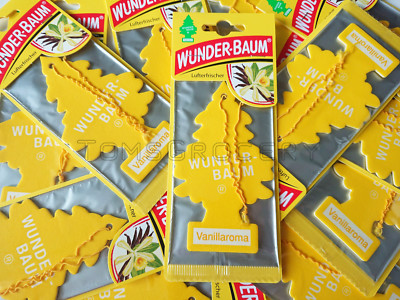 WUNDER-BAUM - VANILLAROMA Scent Car Air Freshener Hanging Little Trees ...