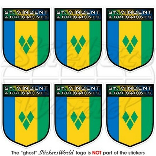 SAINT VINCENT & die Grenadinen Schild 40mm Vinyl Aufkleber x6 | eBay.de