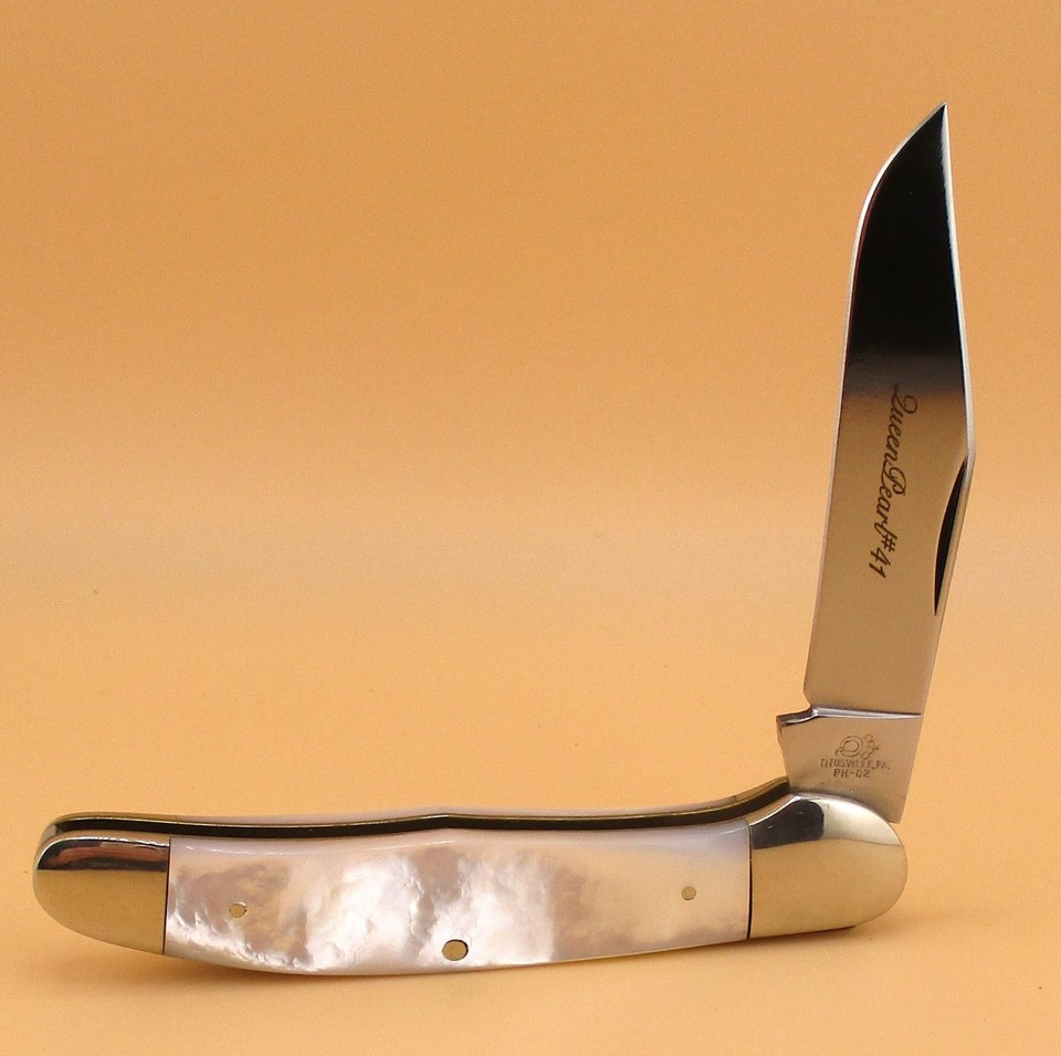 QUEEN CUTLERY #41 MOTHER OF PEARL COPPERHEAD KNIFE- PH-D2 - NEW IN BOX - USA | eBay