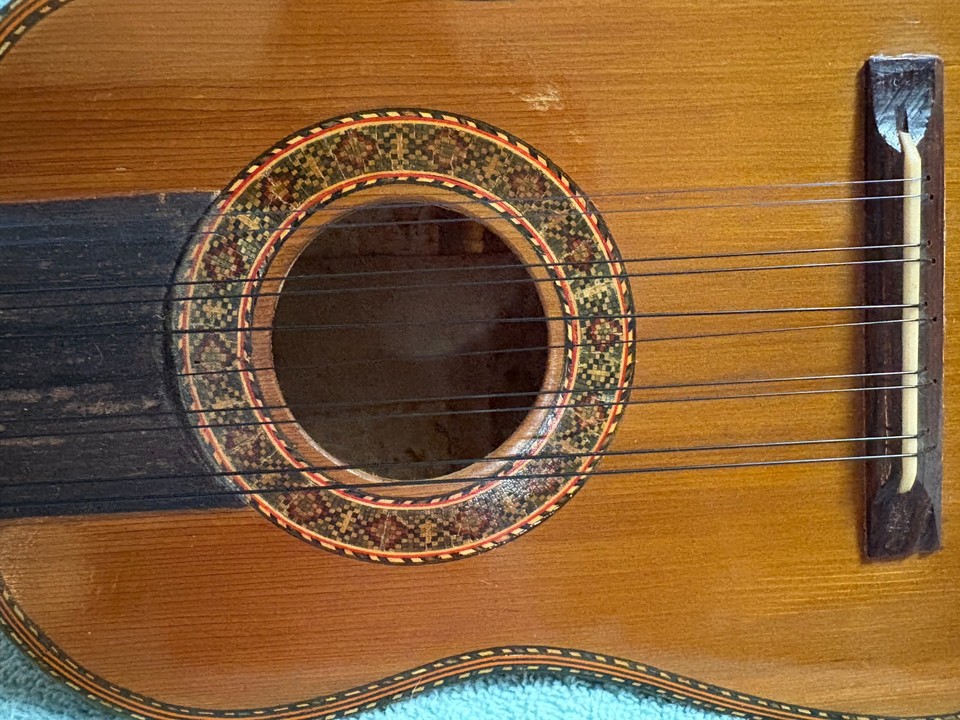 Vintage Handmade South American 10 String Charango Armadillo Shell ...