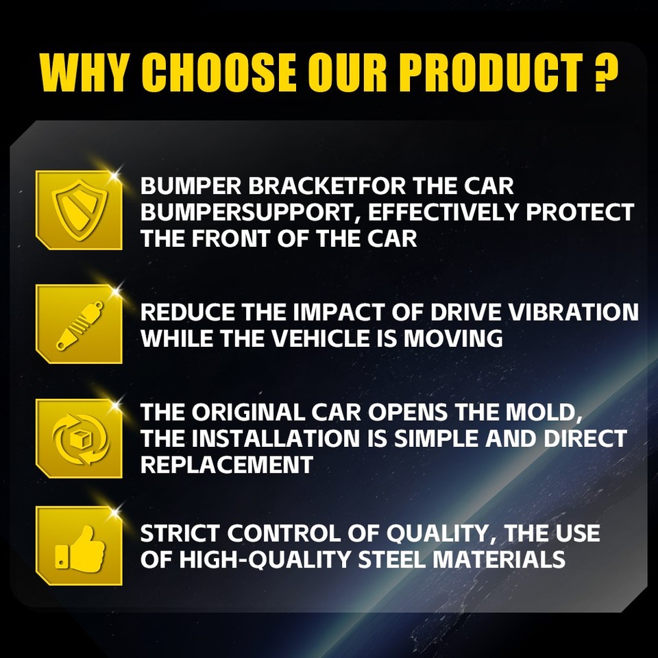 Front Left Right Bumper Cover Stiffener Bracket For Infiniti G37 G35 G25 Q40 H | eBay