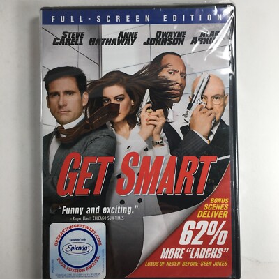 Get Smart [DVD] 2008 fullscreen edition Steve Carell, Dwayne Johnson, A ...