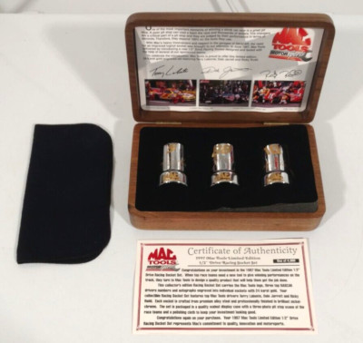 Mac Tools 1/2" Drive 24k Gold 3 pc Racing Socket Set Limited Edition ...