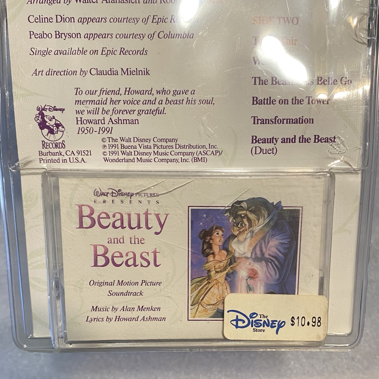 VTG Walt Disney Beauty and the Beast Soundtrack OST Cassette Tape NEW w ...