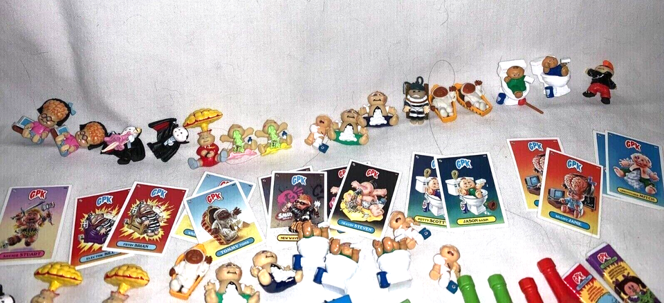 Garbage Pail Kids GPK Micro Collection FIGURES Groceries CARDS Lot of ...