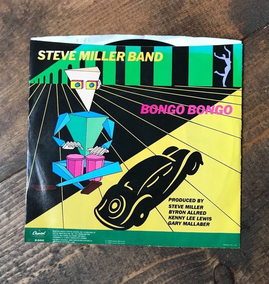 Steve Miller Band-Bongo Bongo-45 RPM Record-Rock-Captol Records-Italian ...