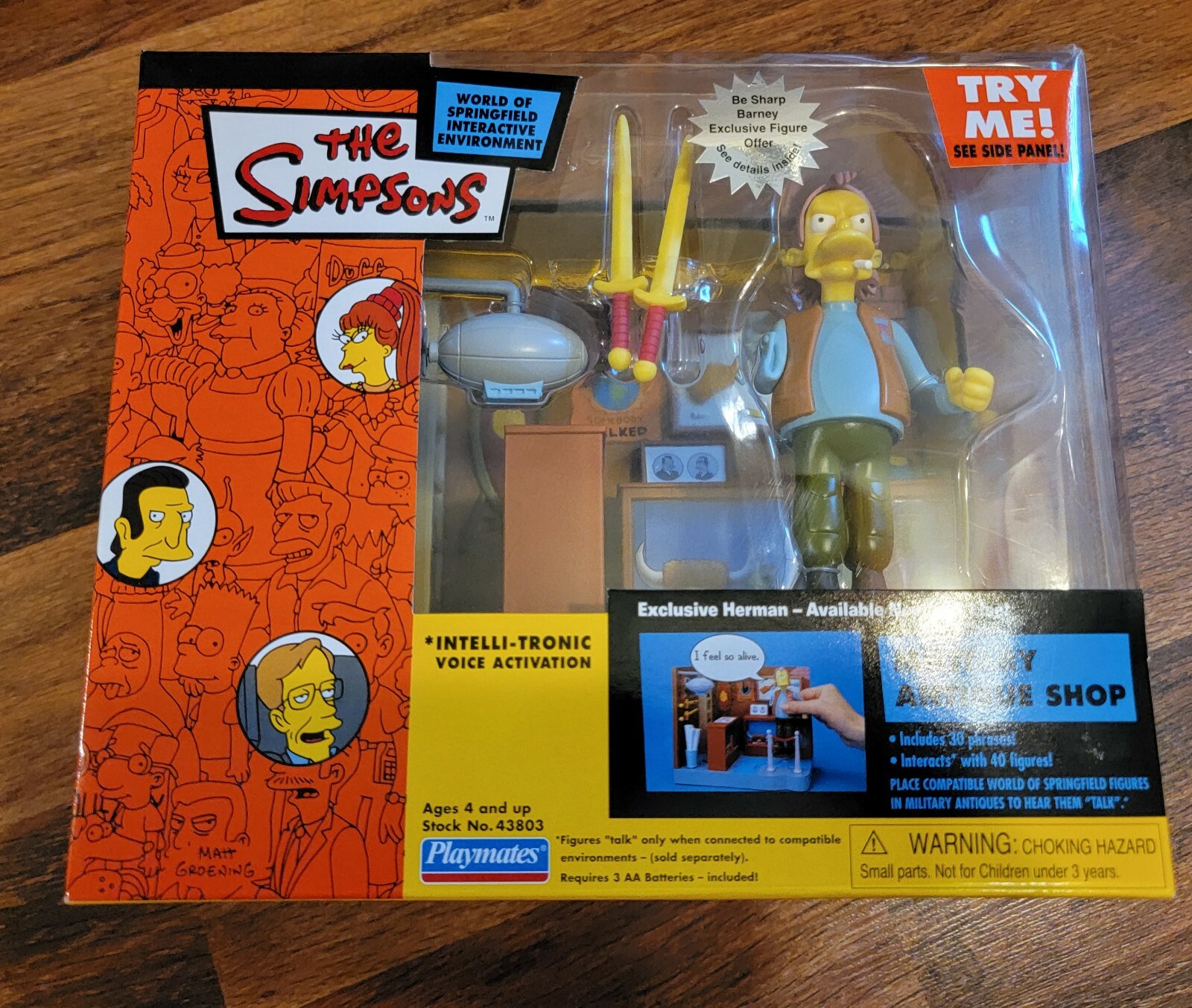 Simpsons WOS playset NIP Military Antique Shop Herman World Of ...