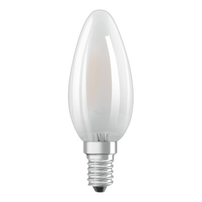 2W 12-24 Volt DC Candle Dimmable LED Bulb (E14) Frosted in Warm White ...