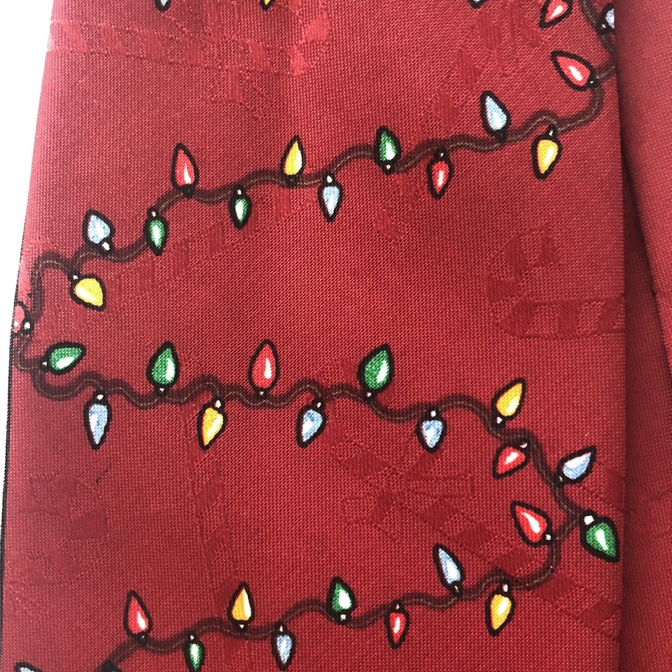 Special by Hallmark Christmas Necktie Santa Claus Reindeer Lights 56 x ...