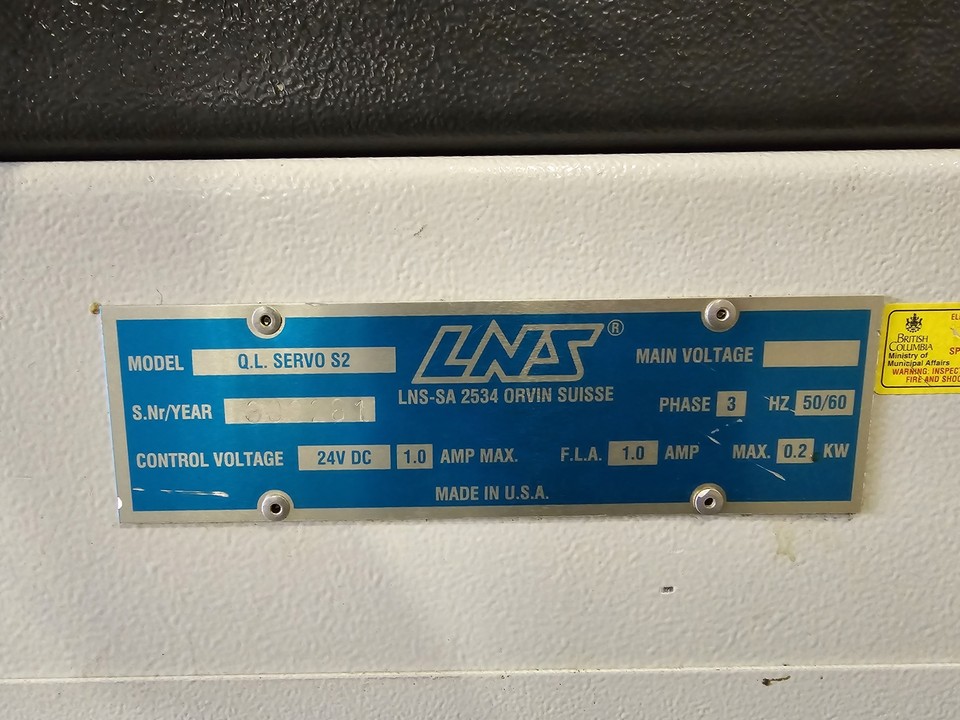 LNS Quick Load Servo S2 Bar Feeder | eBay