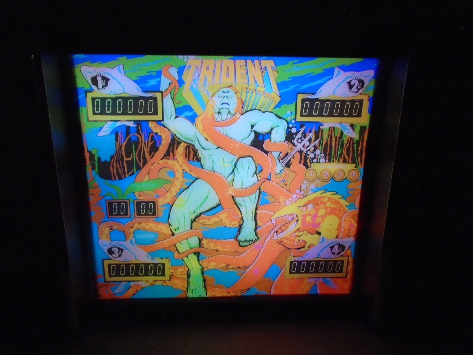 Stern Trident Pinball Head LED Display light box | eBay