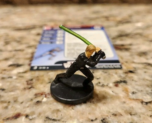 WOTC Star Wars Miniatures - Luke Skywalker Jedi #32 Rare w/Card | eBay