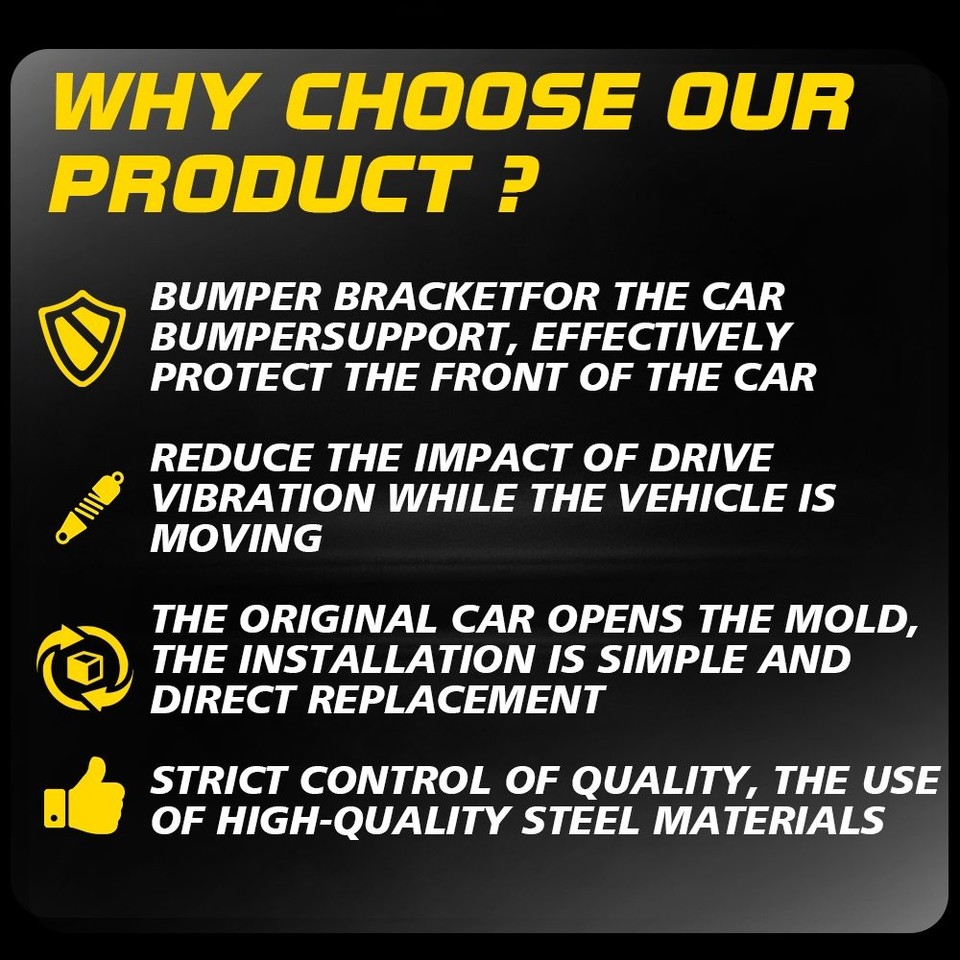 For 2014-19 Nissan Rogue Front Bumper Support Retainer Brackets Steel ...