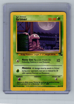 Grimer Fossil Base Set 48/62 Common Pokemon Card LP | eBay