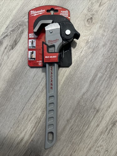 Milwaukee Pipe Wrench 14" Self-Adjusting Aluminum Single Open End Hand ...