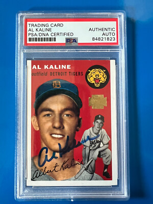 Al Kaline 2001 Topps Archives 1954 reprint Autograph RC PSA/DNA Signed ...