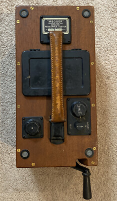 Megger Ground Resistance Tester VINTAGE Biddle No. 887857 wooden | eBay