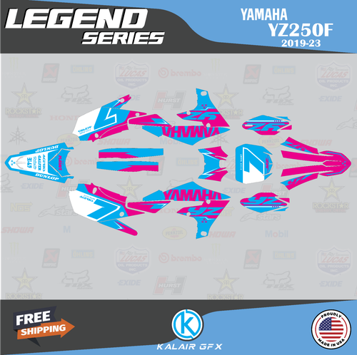 Graphics Kit for Yamaha YZ250F 2019 2020 2021 2022 2023 Legend ...