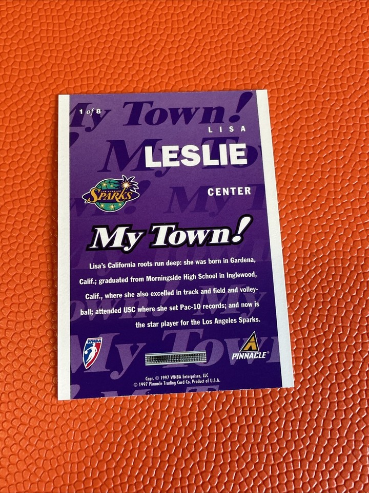 1997 Pinnacle WNBA My Town #1 Lisa Leslie Rookie Los Angeles Sparks | eBay