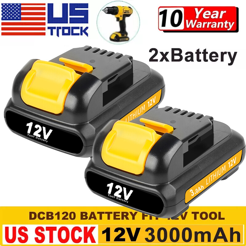 Pack 12v 3.5Ah 12Volt Max Lithium-ion Battery For Dewalt DCB127-2 ...