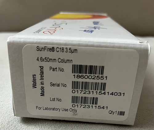 Waters SunFire HPLC column C18 3.5 um 4.6x50 mm PN 186002551 *NEW ...