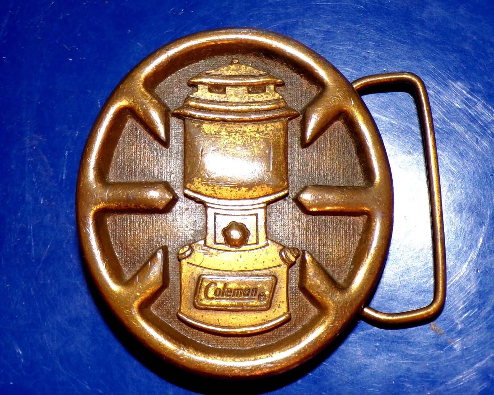 1976 Coleman Lantern Limited Edition MPA Brass Belt B… - Gem