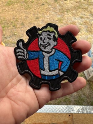 Patch Fallout Vault Boy Hook Loop Sew Fastener Embroider Clothes Bag ...